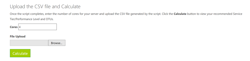 Azure SQL Database DTU Calculator – The Flying Maverick